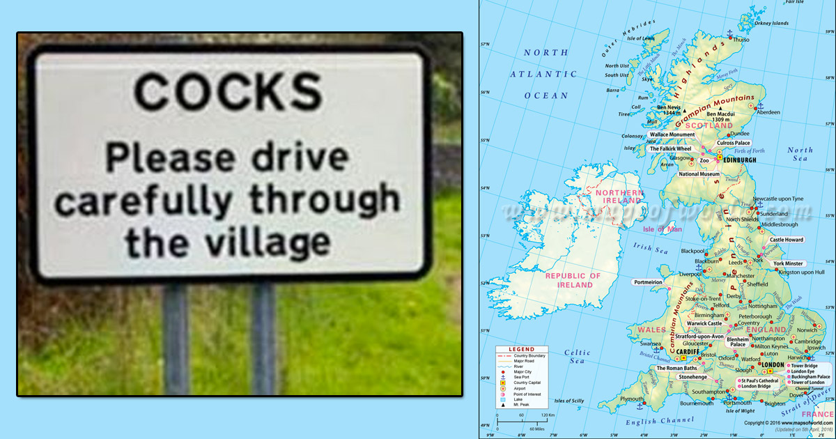 31 rudest place names in Britain (with street sign photos) - The Poke 31 rudest place names in Britain (with street sign photos) - The Poke