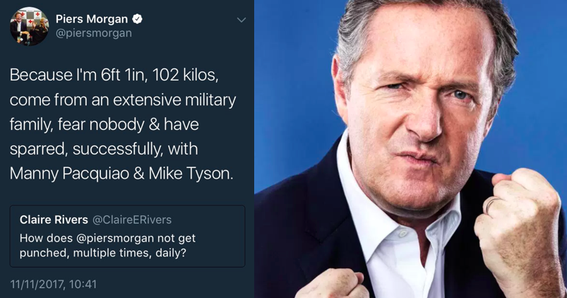 These responses to Piers Morgan are very satisfying indeed - The Poke These responses to Piers Morgan are very satisfying indeed - The Poke